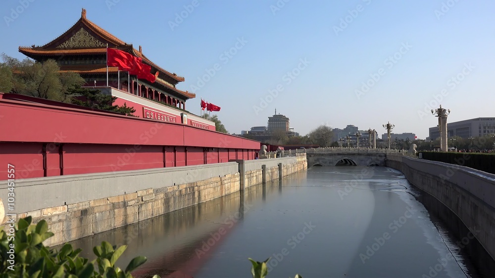 Tiananmen Gate to the north of Tiananmen Square. Beijing 素材庫影片 | Adobe ...