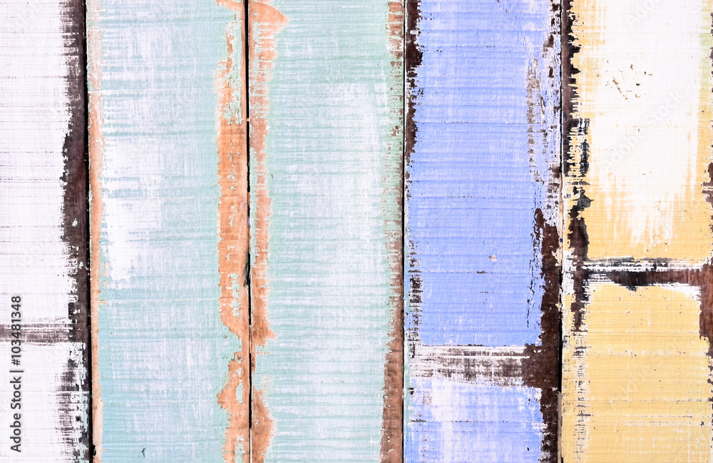 Old pastel color wood panels. Used for texture and background Stock ...