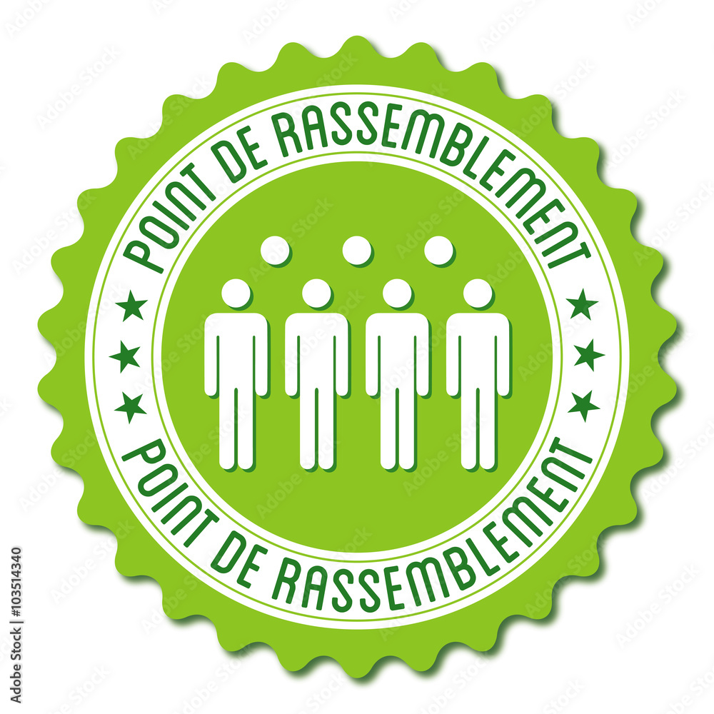 Vecteur Stock Logo point de rassemblement. | Adobe Stock