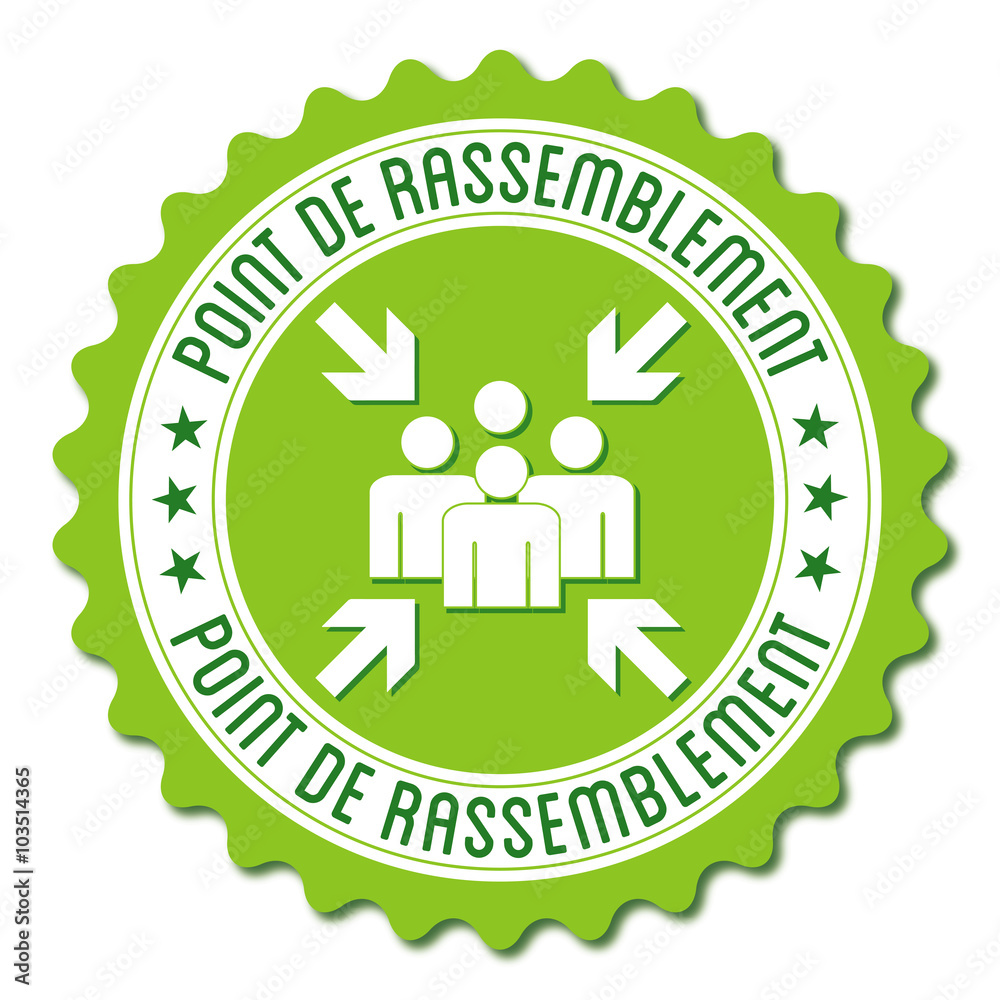 Logo point de rassemblement. Stock Vector | Adobe Stock