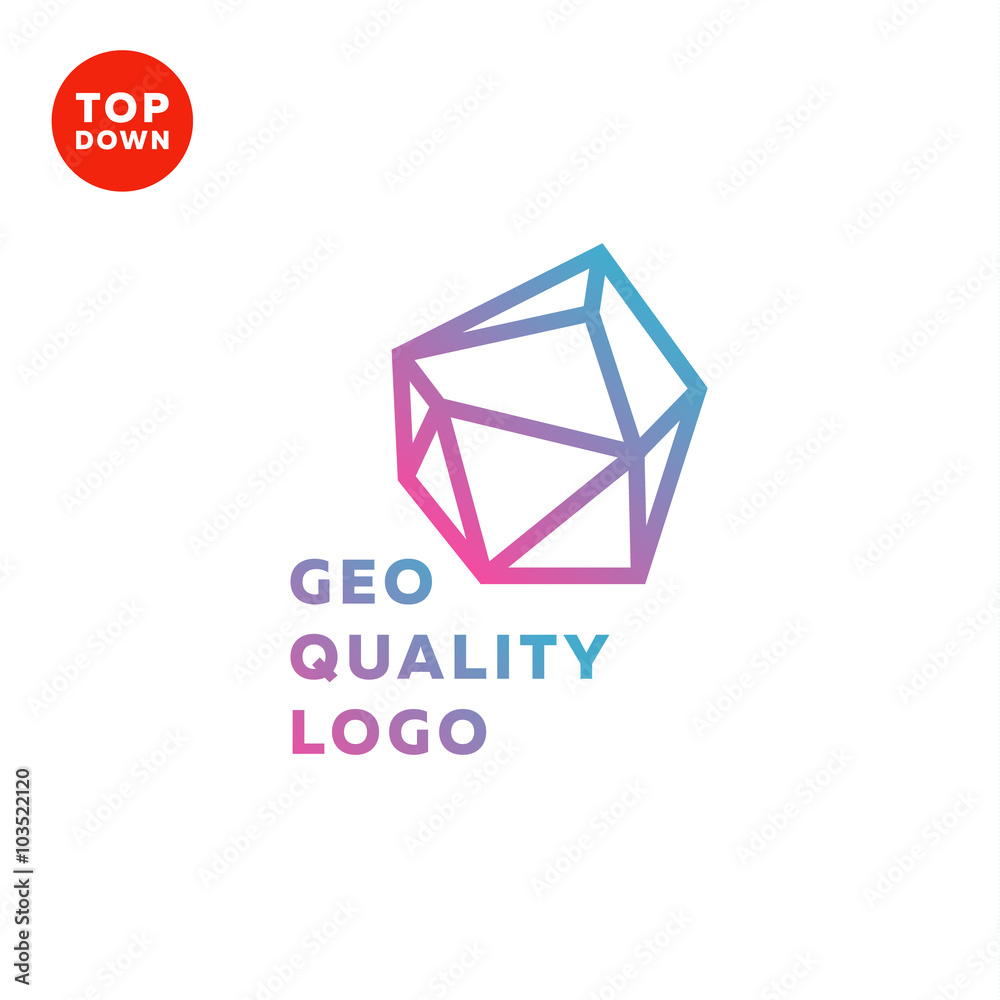 Outline gradient sign stone style trend in a line of high-quality ...