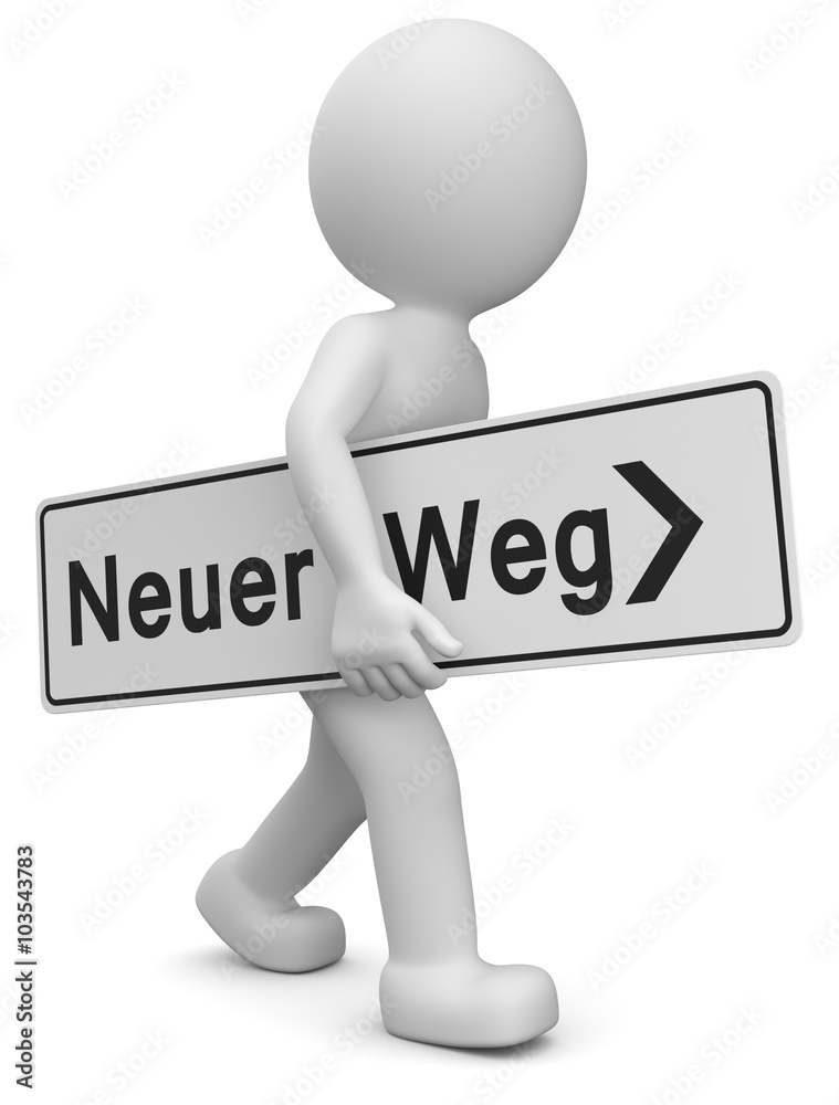 3d Männchen Neuer Weg - Stock - GamesAgeddon