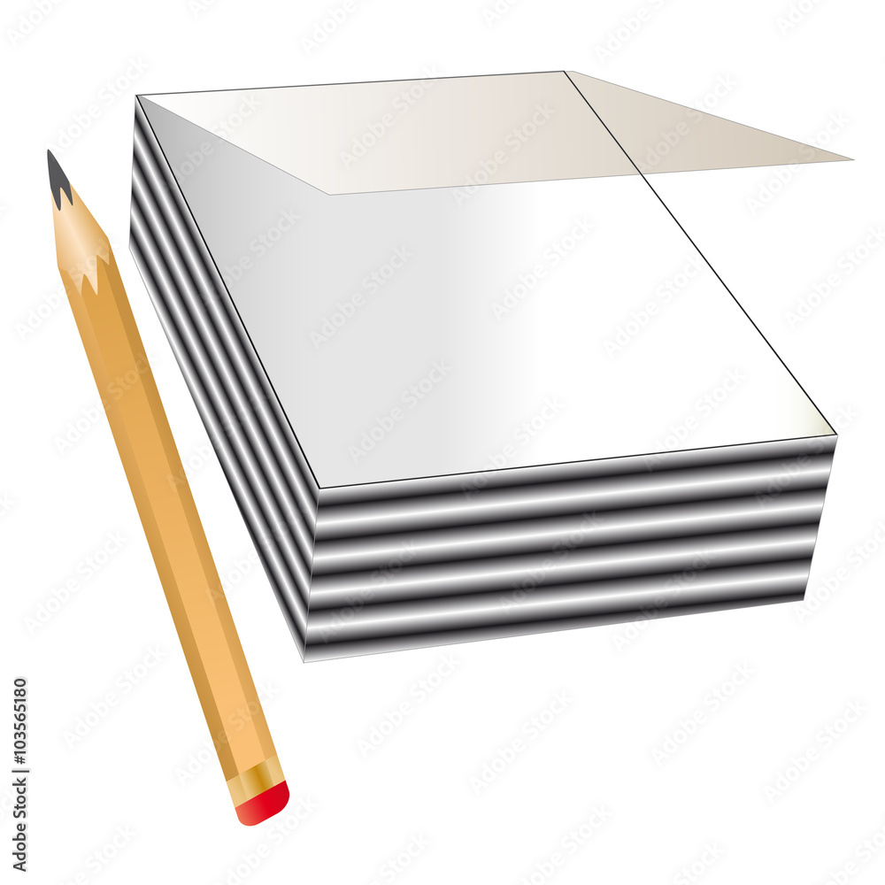 Notizblock Stock-Illustration | Adobe Stock