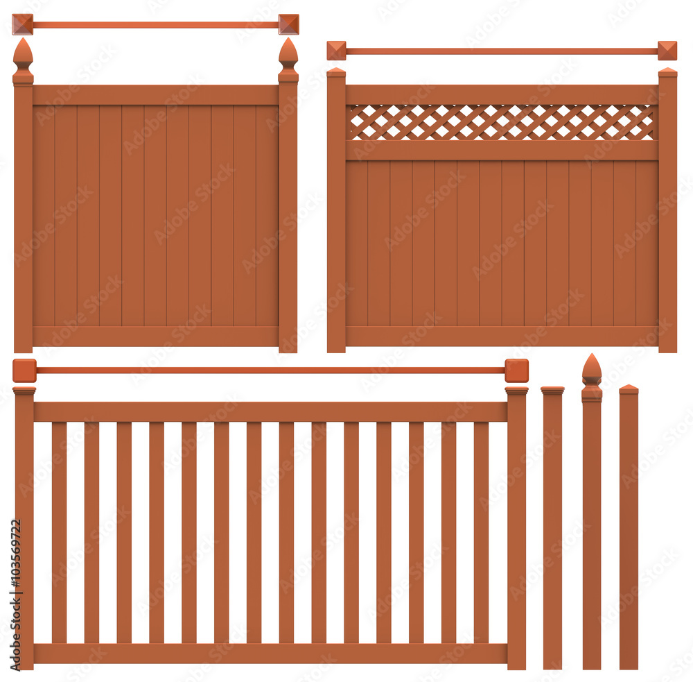 Vinyl fence Stock Illustration | Adobe Stock