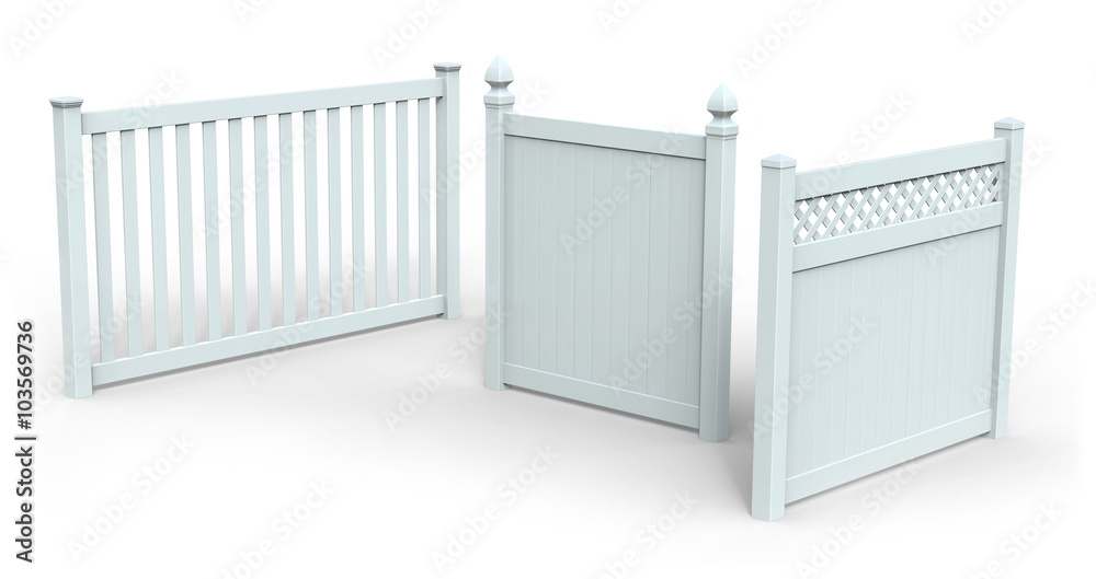 Vinyl fence Stock Illustration | Adobe Stock