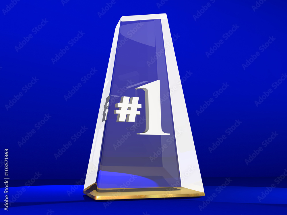 Number One 1 Award Trophy Top Prize Animation Stock Illustration ...