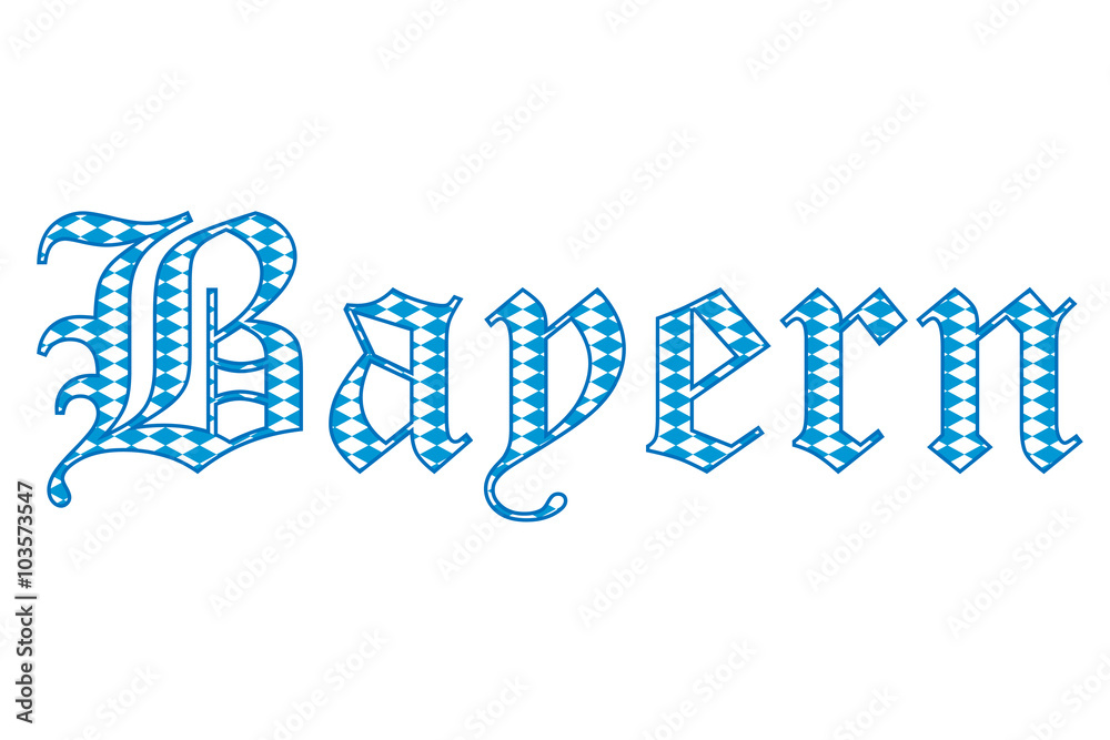 Schriftzug - Bayern - Oktoberfest Stock-Illustration | Adobe Stock