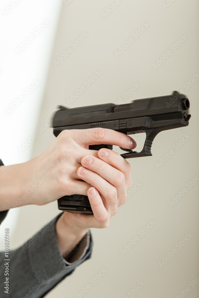 Revolver Pointed At Camera