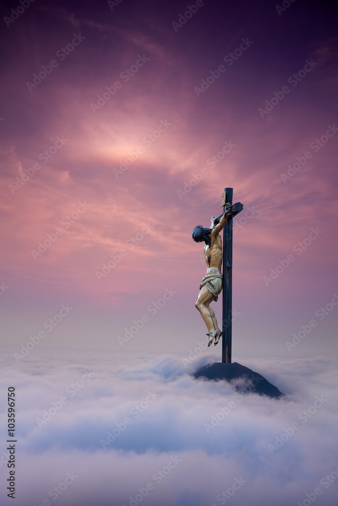 Jesus Christ in Heaven vertical image Stock Photo | Adobe Stock