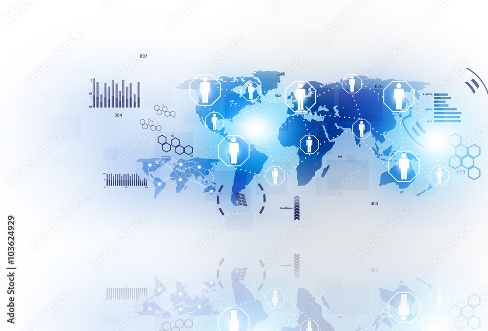 Abstract Network Business Background Stock Illustration | Adobe Stock