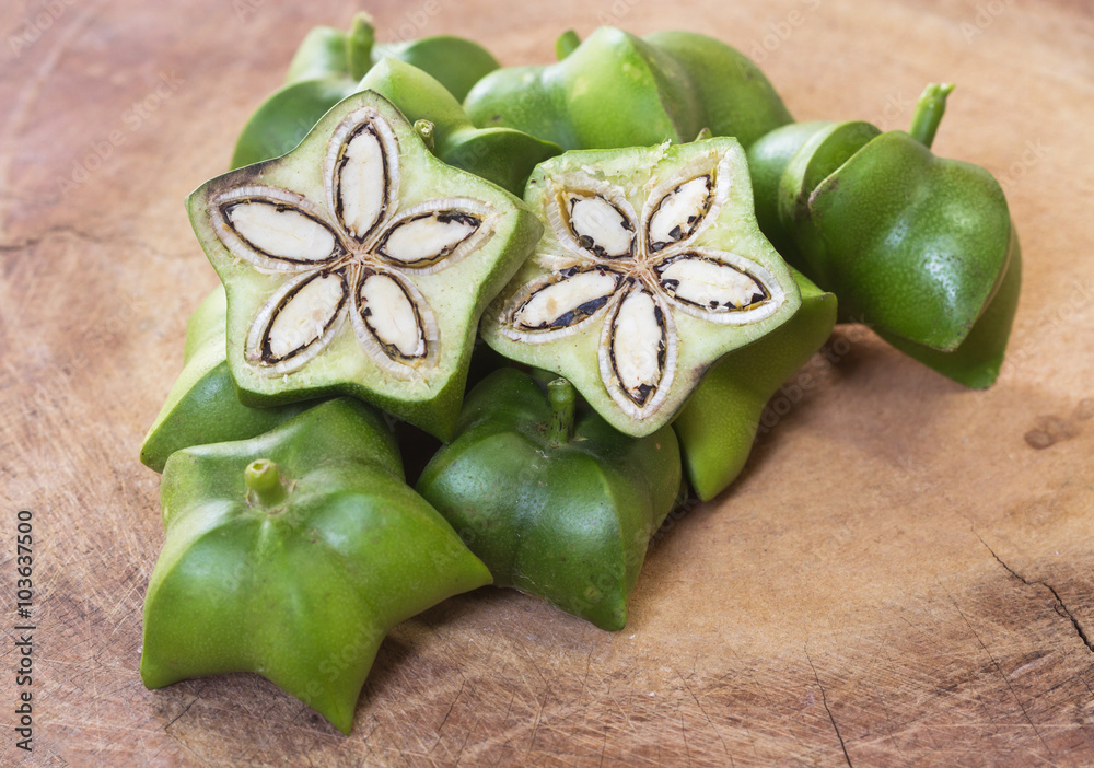Plukenetia volubilis, sacha inchi, sacha peanut, mountain peanut Stock ...