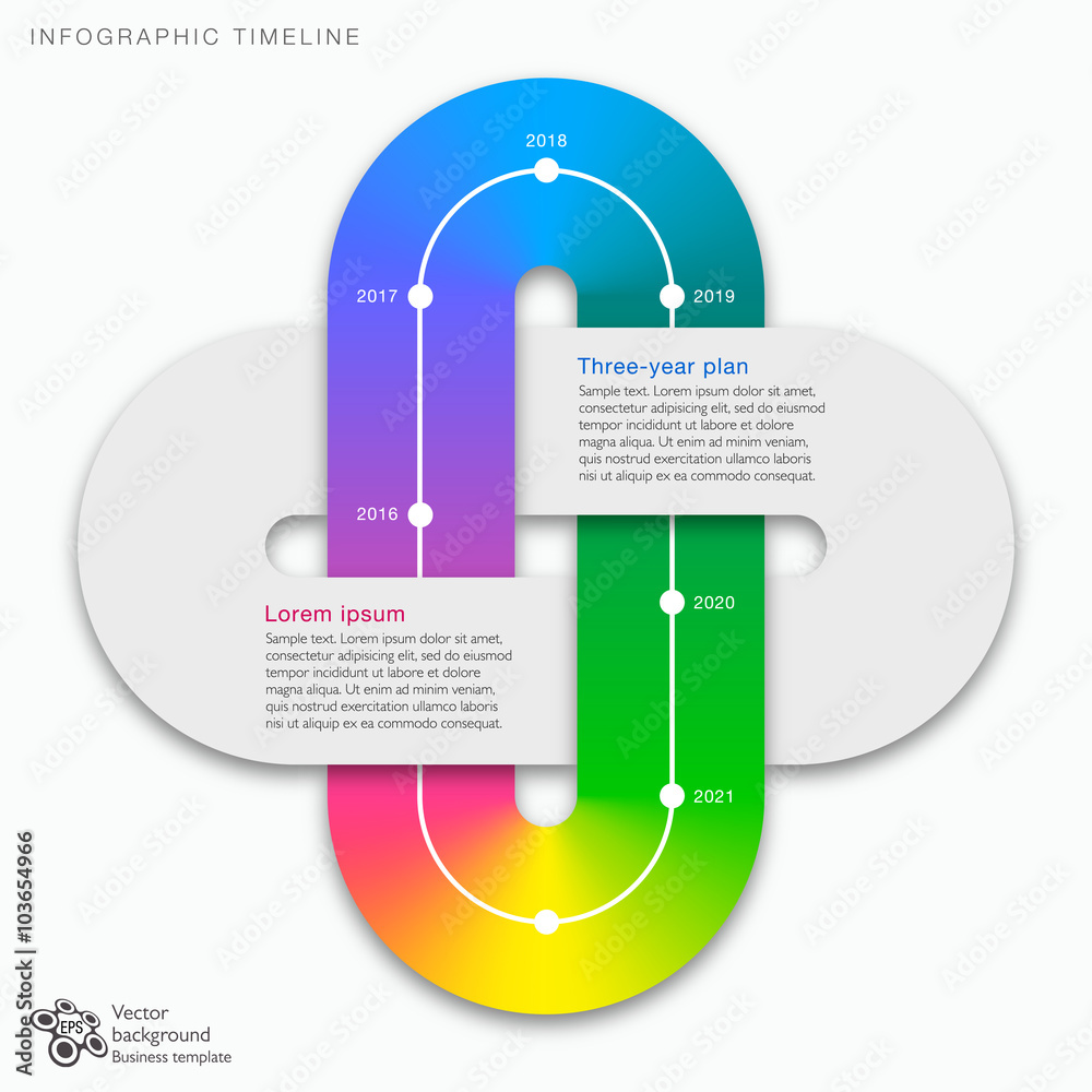 Timeline Loop #Vector Gradation Graphic Stock Vector | Adobe Stock