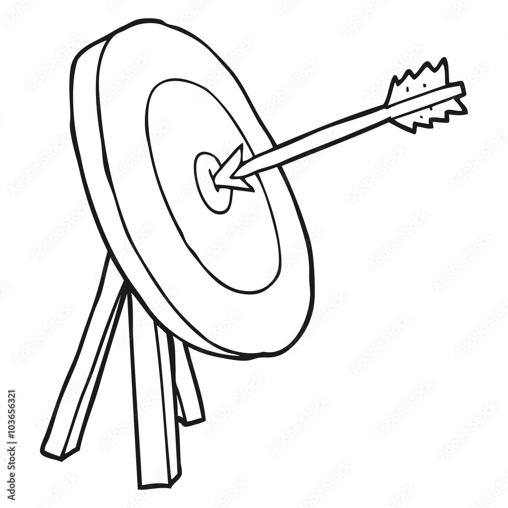 Archery Target Black And White