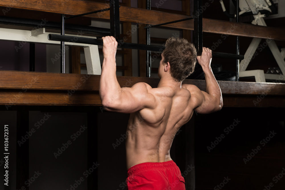 Bodybuilder Doing Pull Ups Best Back Exercises Stock Photo | Adobe Stock