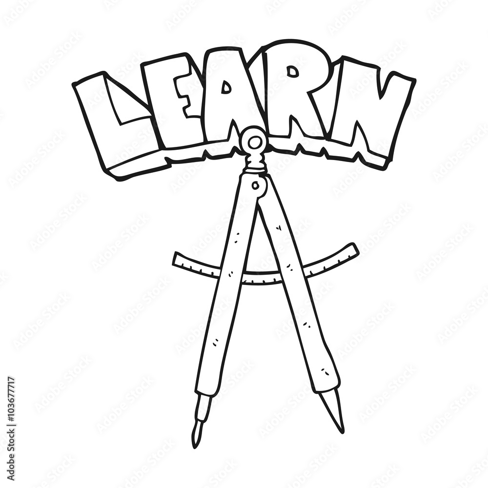 Cartoon Math Compass