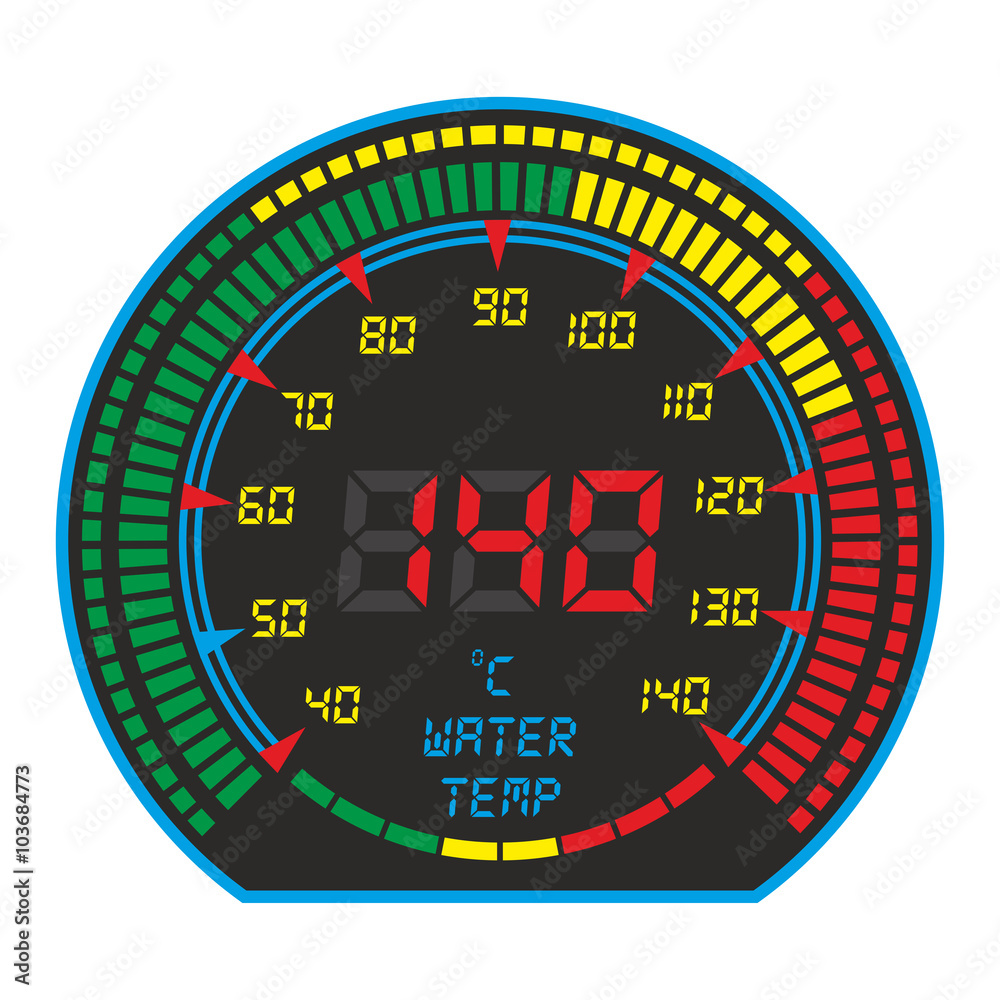 Gauges. Fully editable and layered gauges in vector . Named layers for ...