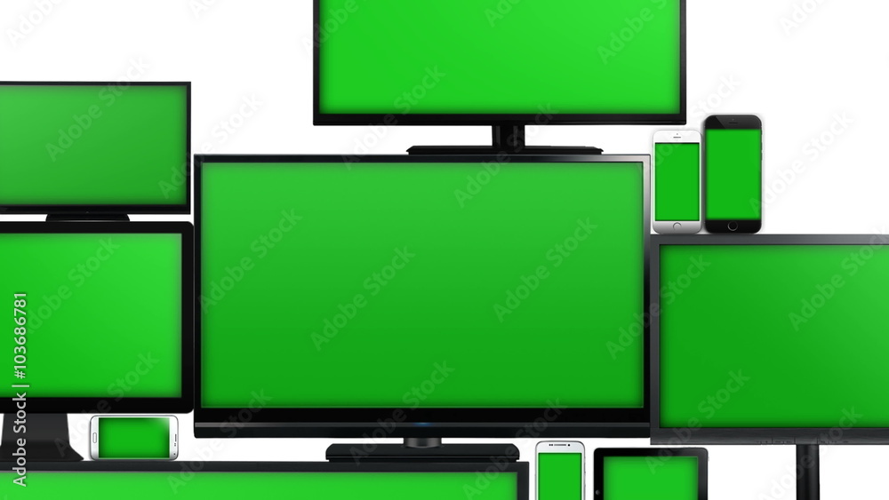 Many different types of screens. TVs, computer monitors, smartphones ...