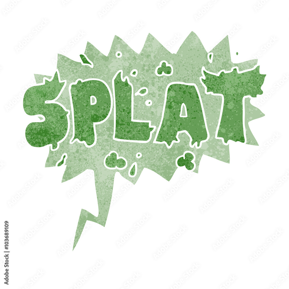 Splat Text Bubble