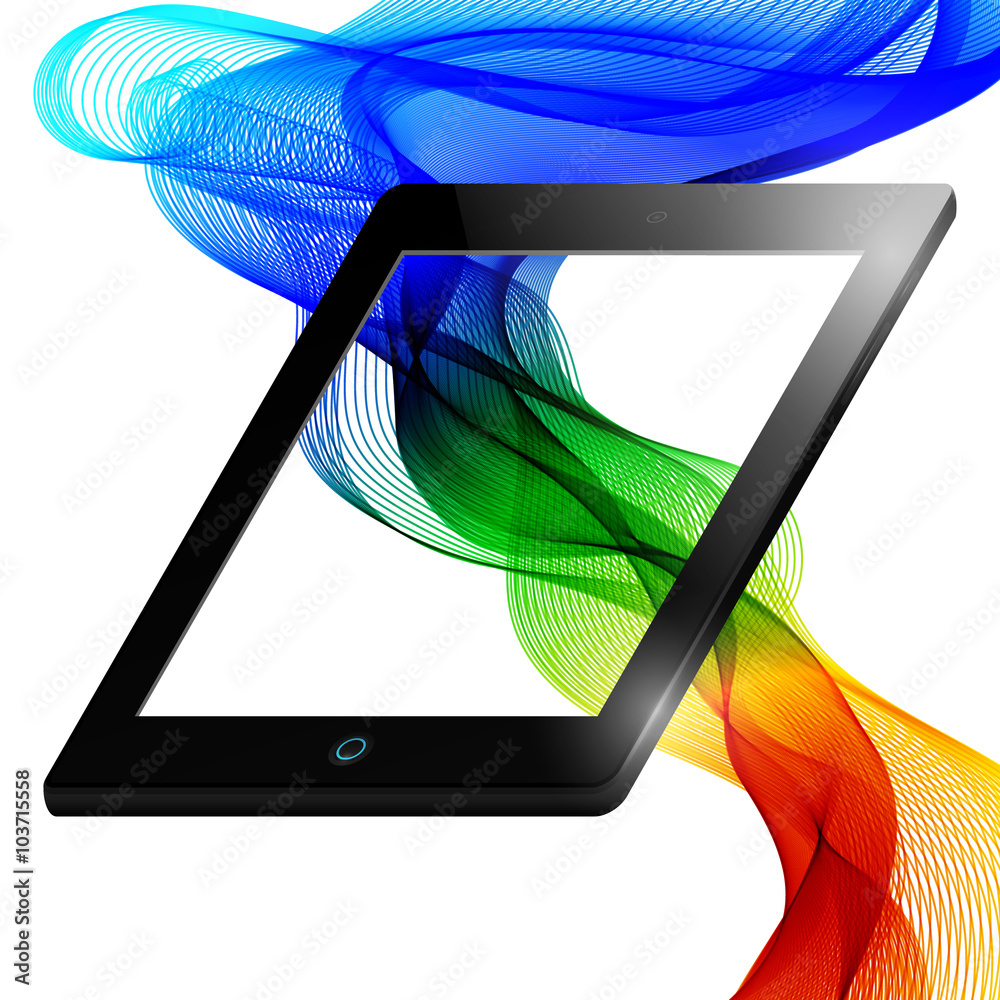The tablet abstract background Stock Vector | Adobe Stock