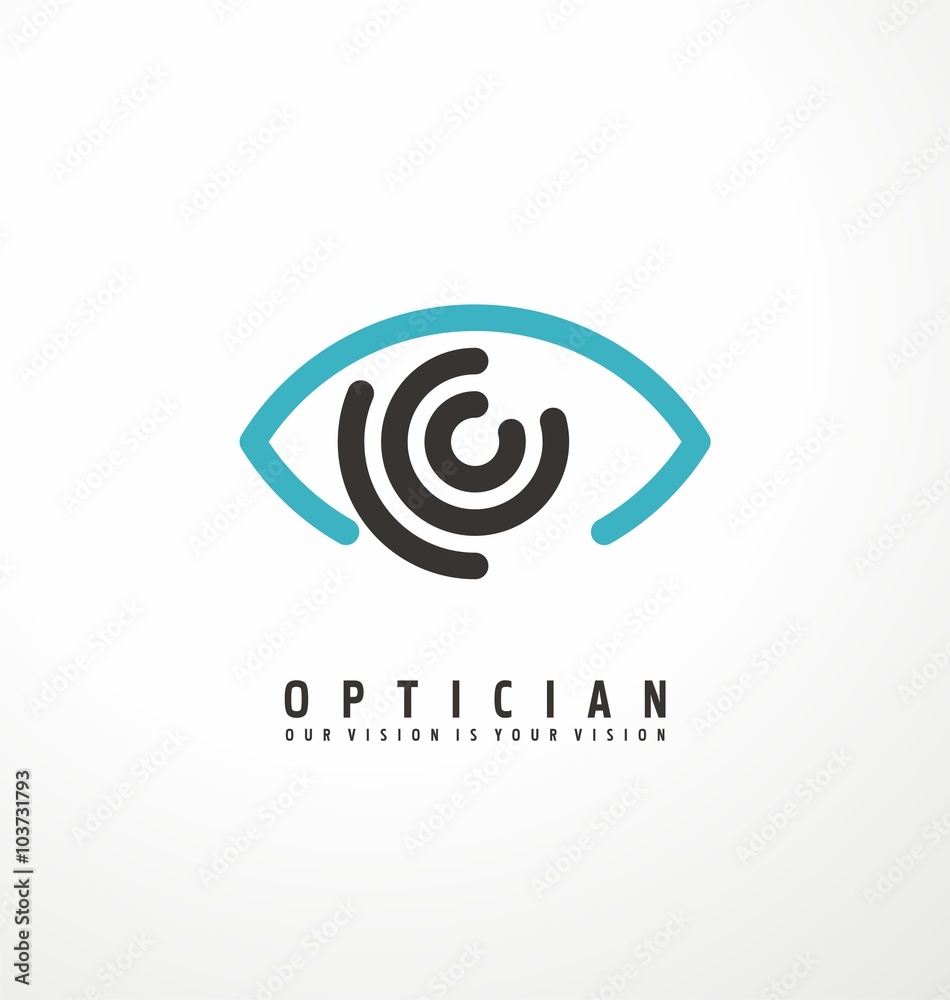 Optician creative symbol concept template Stock Vector | Adobe Stock