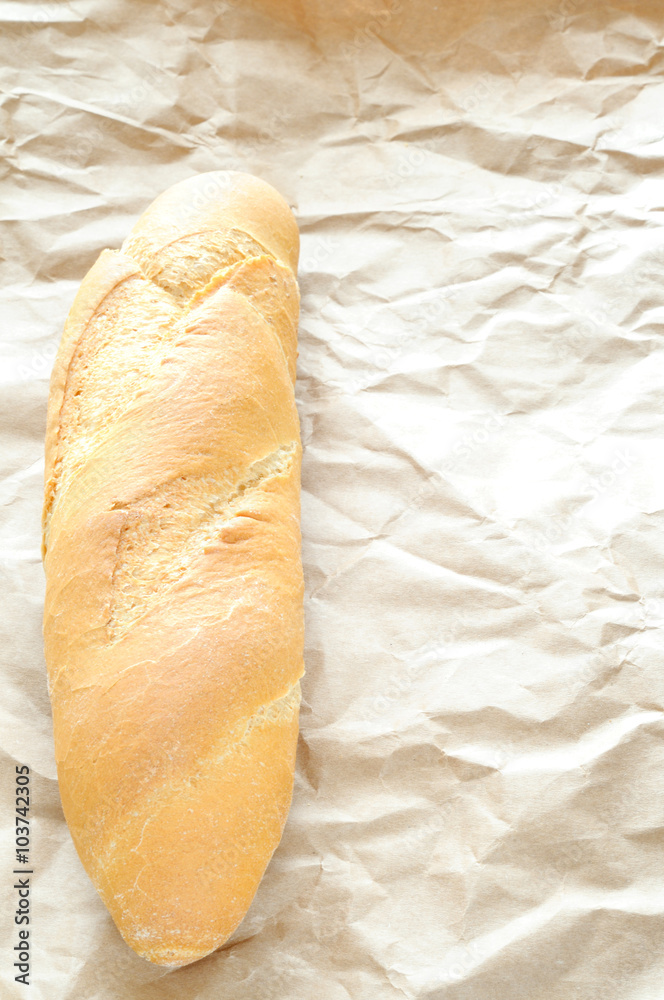 ciriola, tipico panino fresco Italiano, verticale con spazio per testo ...