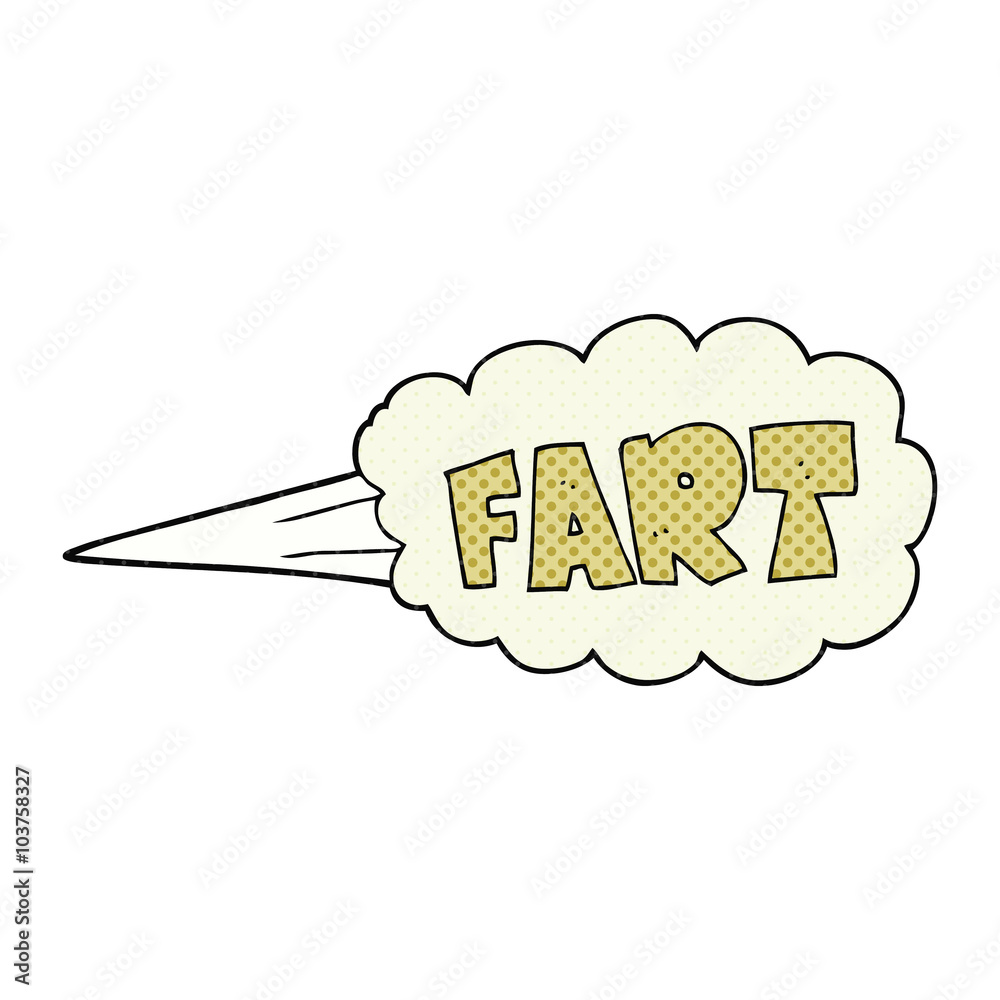 cartoon fart symbol Stock Vector | Adobe Stock