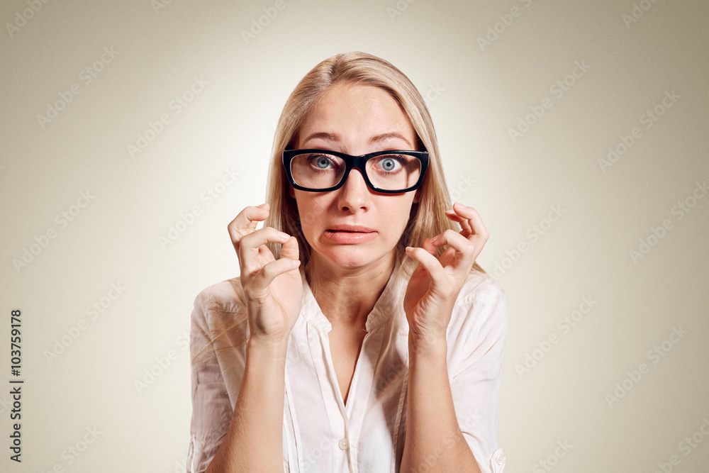 Closeup portrait stressed, frustrated shocked business woman yelling ...