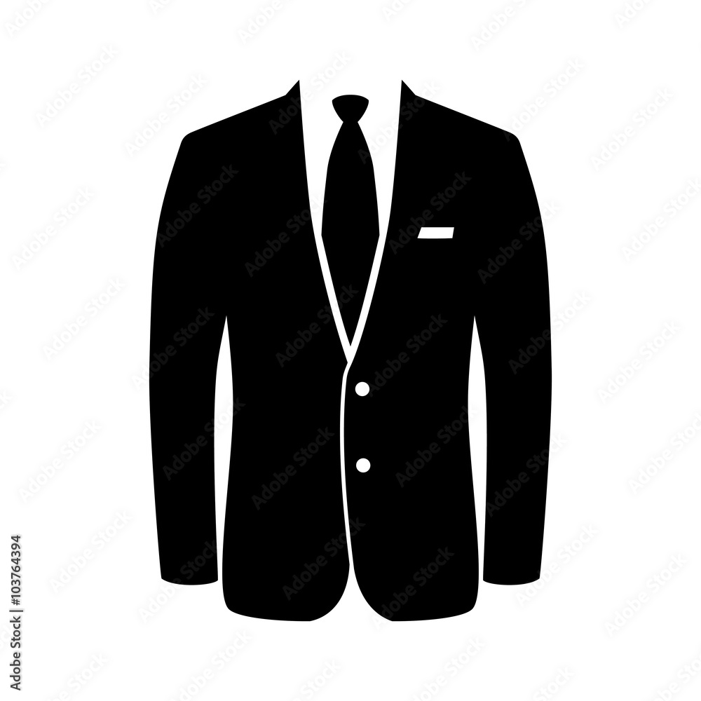 Business suit icon vector illustration Stock Vector | Adobe Stock