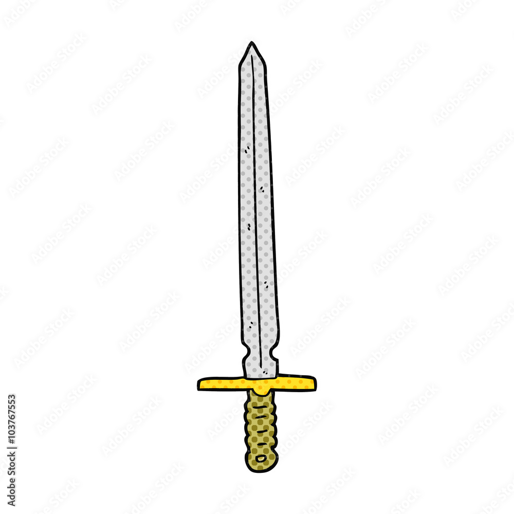 cartoon sword Stock Vector | Adobe Stock