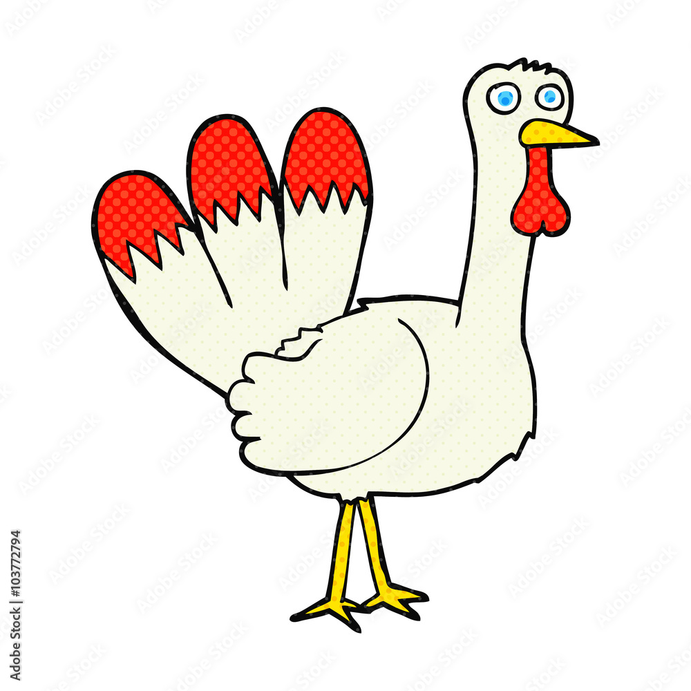 cartoon turkey Stock Vector | Adobe Stock
