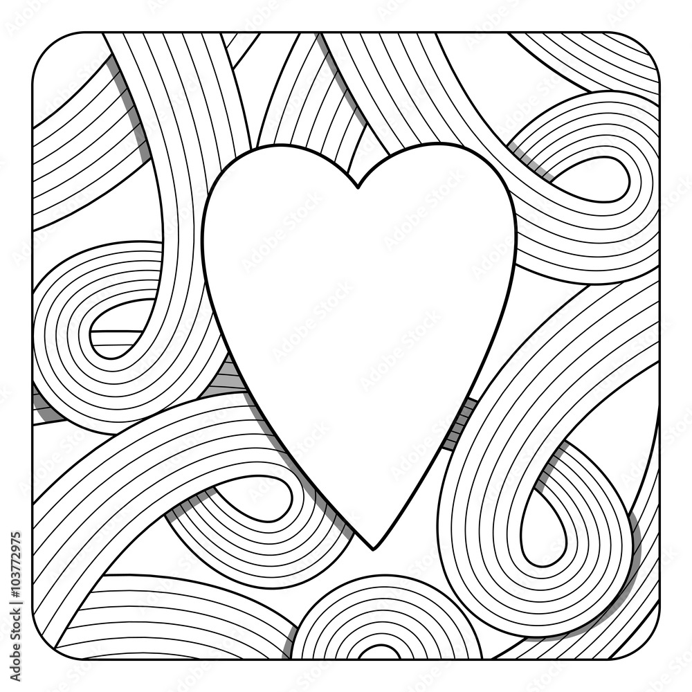 Abstract zentangle background. Blank template for your design. Stock ...