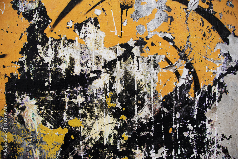 Random background collage paint texture on wall Stock Photo | Adobe Stock