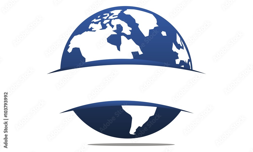 Vetor de World Logo Template do Stock | Adobe Stock