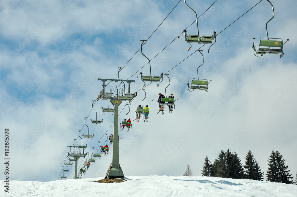 Alte Sessellift Stock Photo | Adobe Stock