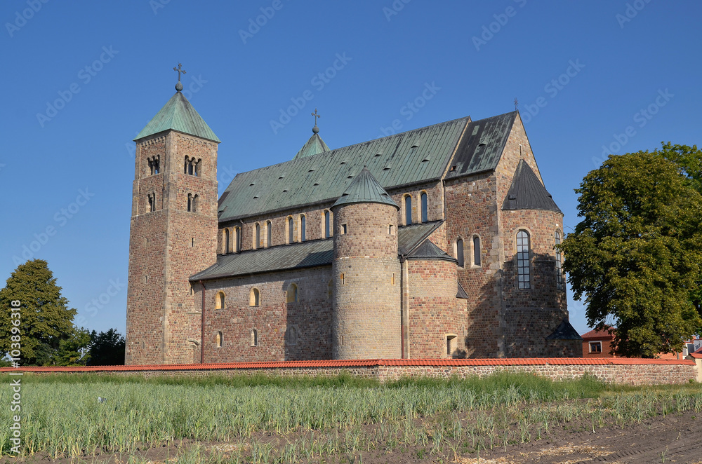 Archikolegiata Najświętszej Marii Panny i św. Aleksego w Tumie pod Łęczycą Stock Photo | Adobe Stock