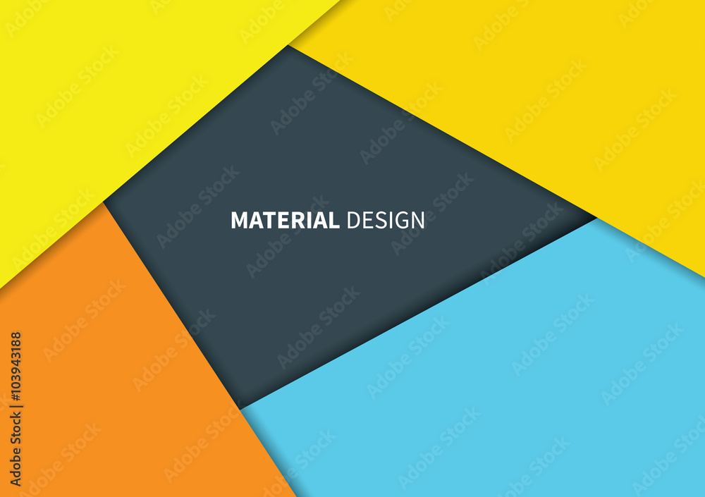 material design wallpaper background / colour shapes with shadow like ...