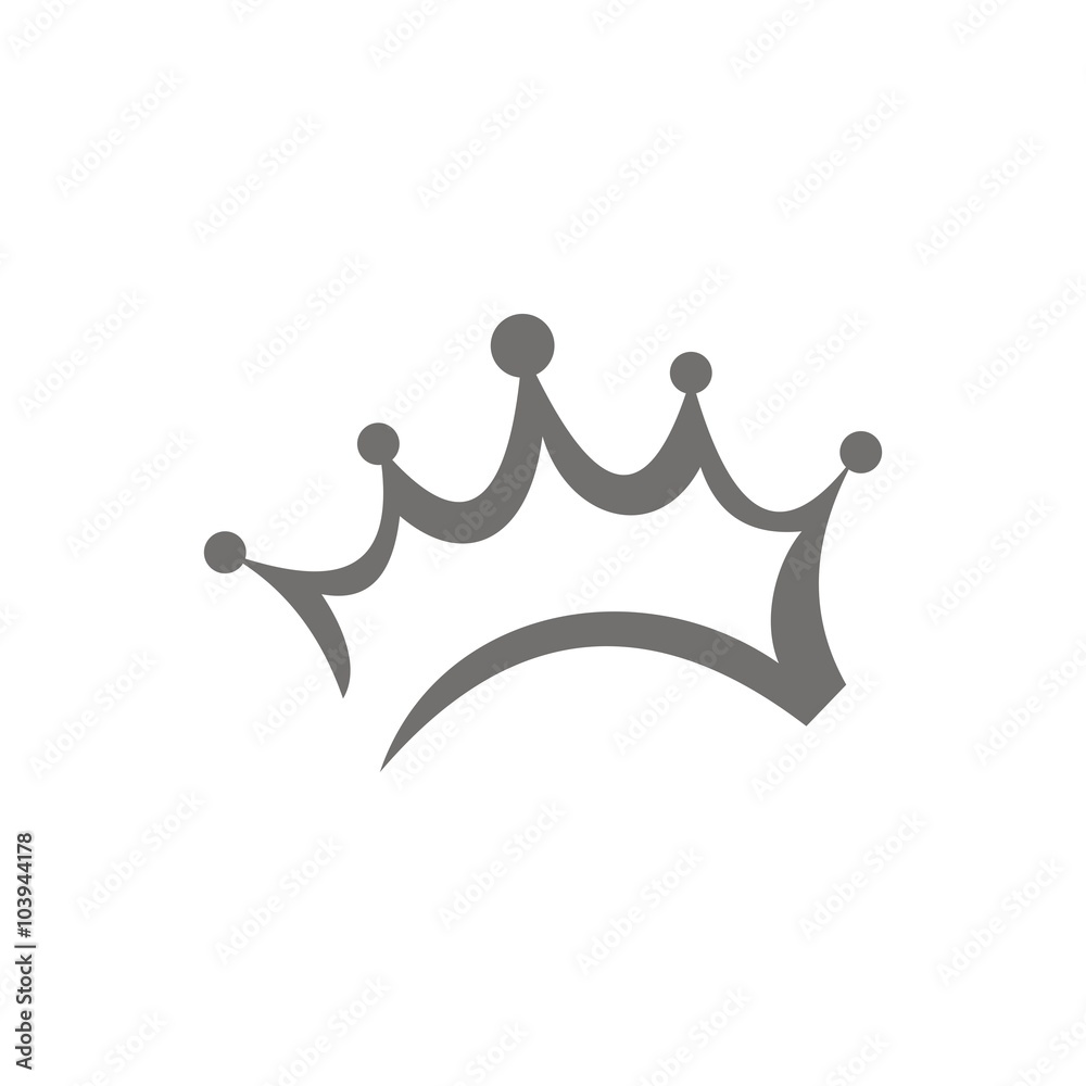 line crown logo Stock Vector | Adobe Stock