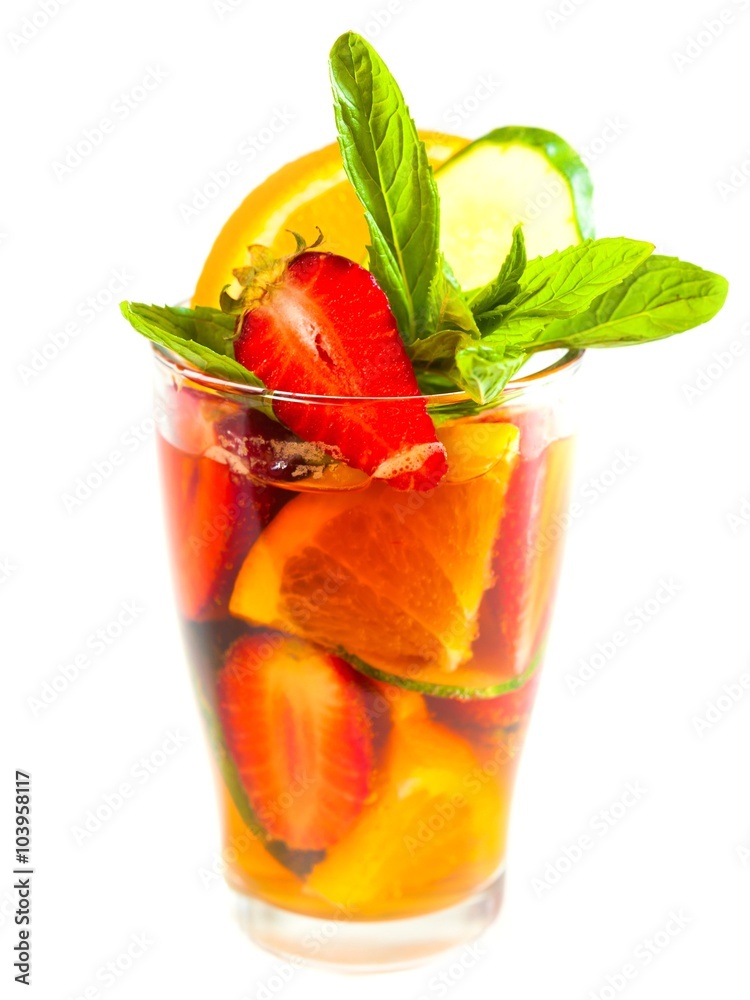Pimms, white background Stock Photo | Adobe Stock
