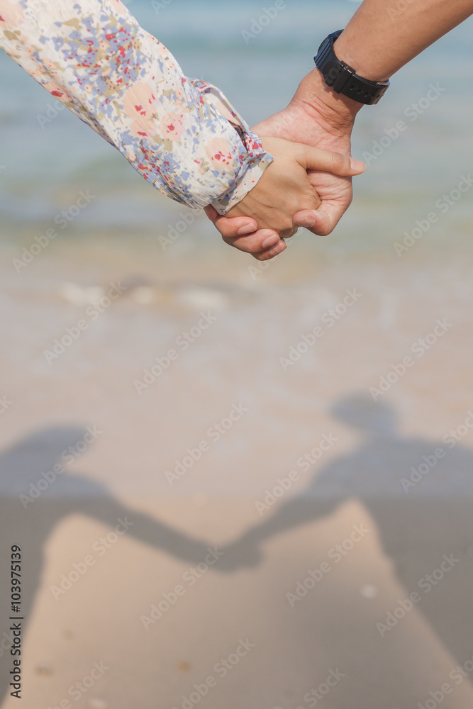 Couple Holding Hands Shadow
