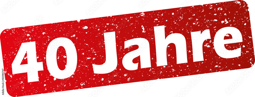 40 Jahre Abgestempelt Stock Vector | Adobe Stock