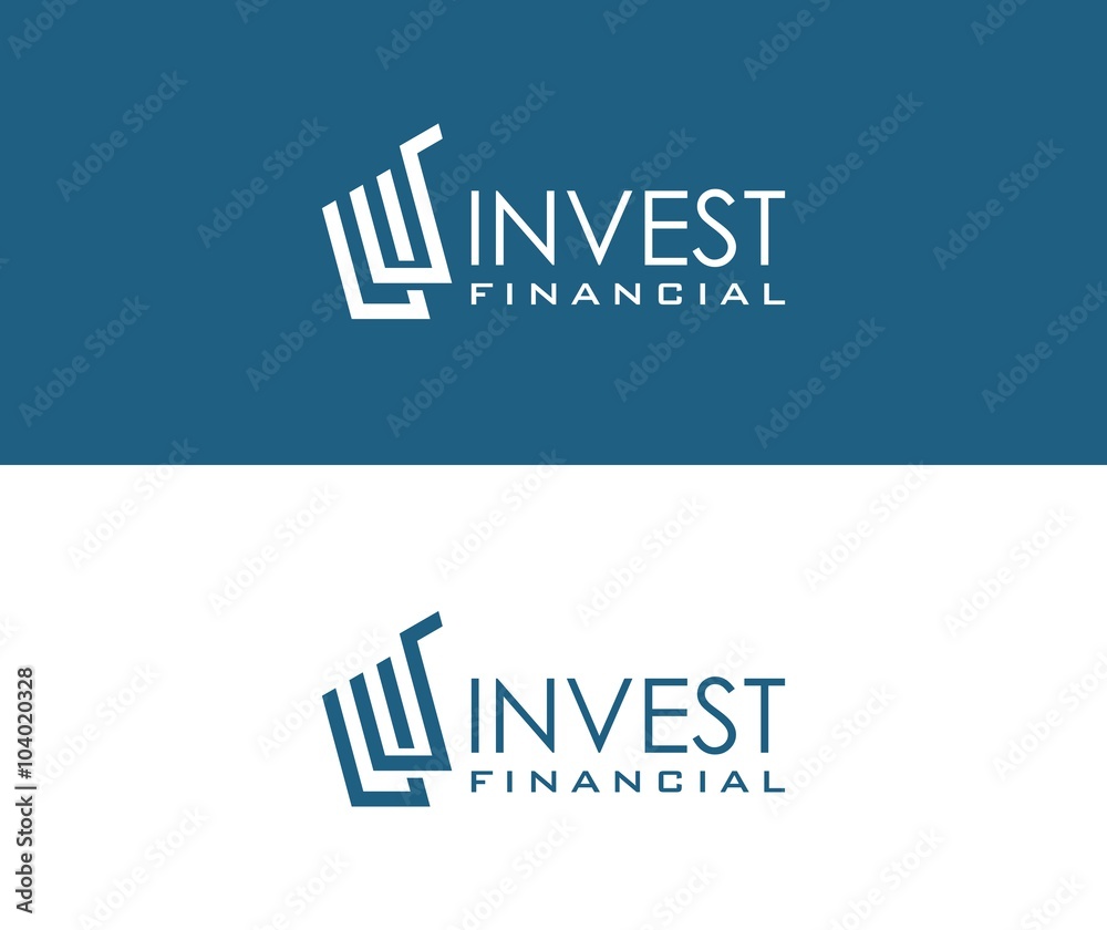 Invest logo Stock Vector | Adobe Stock