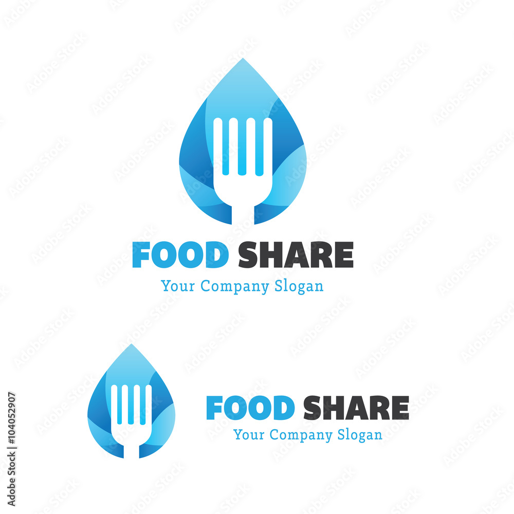 food share logo,cooking logo,restaurant logo,bistro logo,vector logo ...