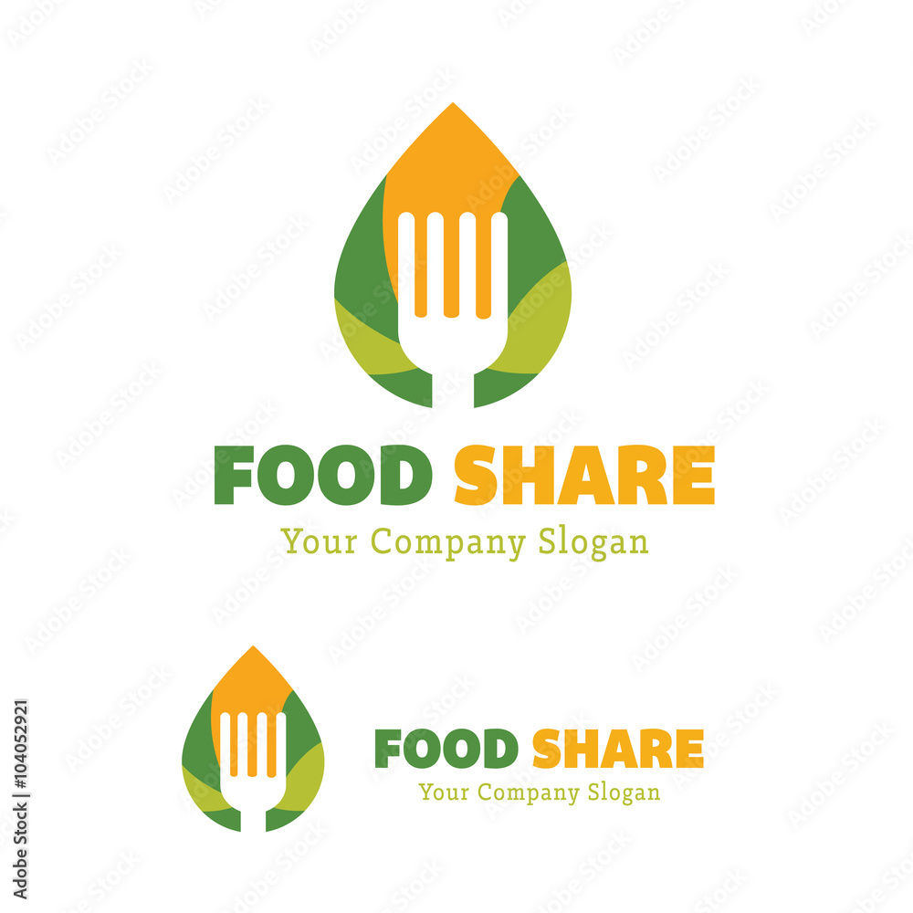 food share logo,cooking logo,restaurant logo,bistro logo,vector logo ...