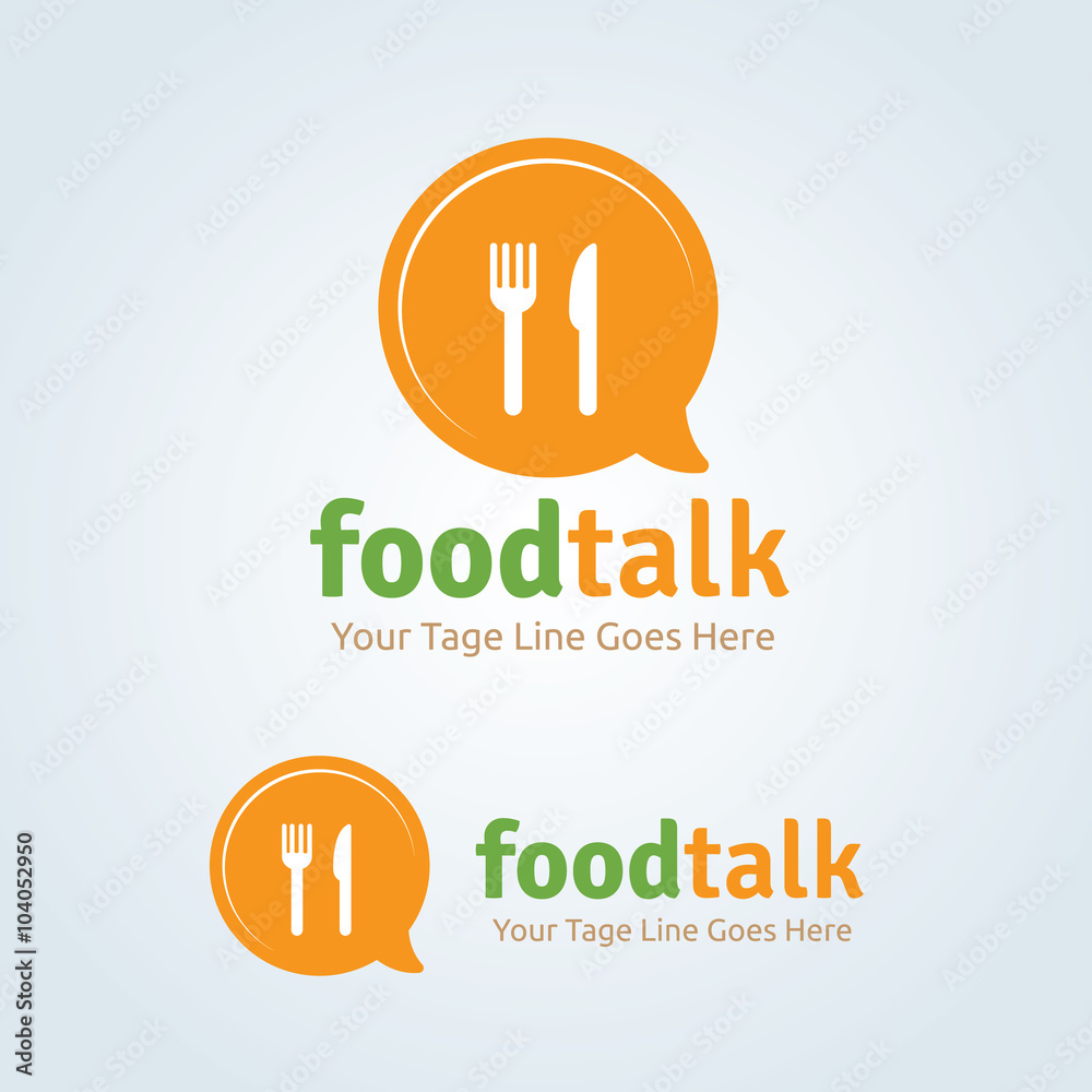 food talk logo,cooking logo,restaurant logo,bistro logo,vector logo ...