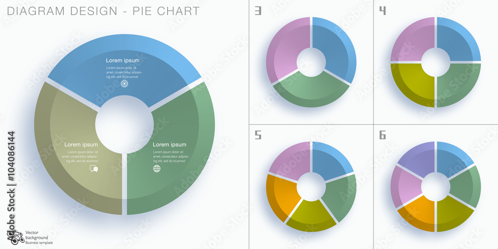 Diagram Design for Business Presentation_Pie Chart #Vector EPS Stock ...