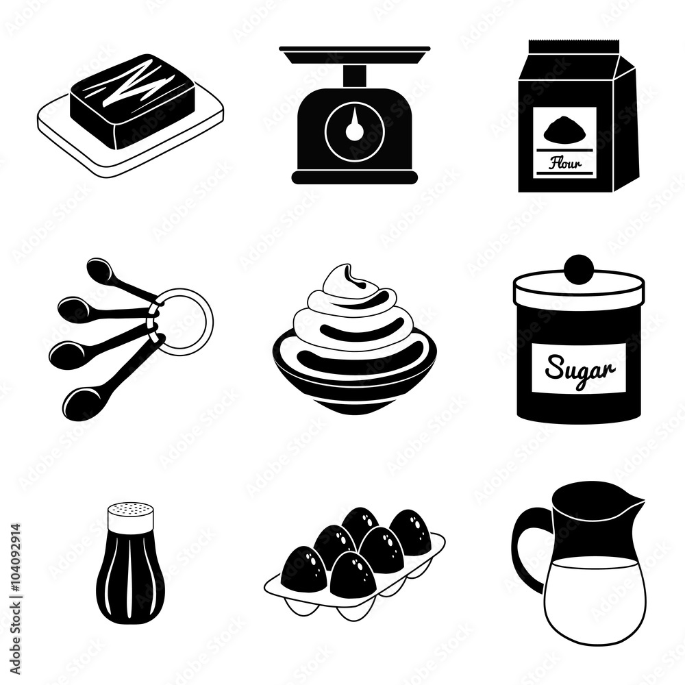 Baking icon design Stock Vector | Adobe Stock
