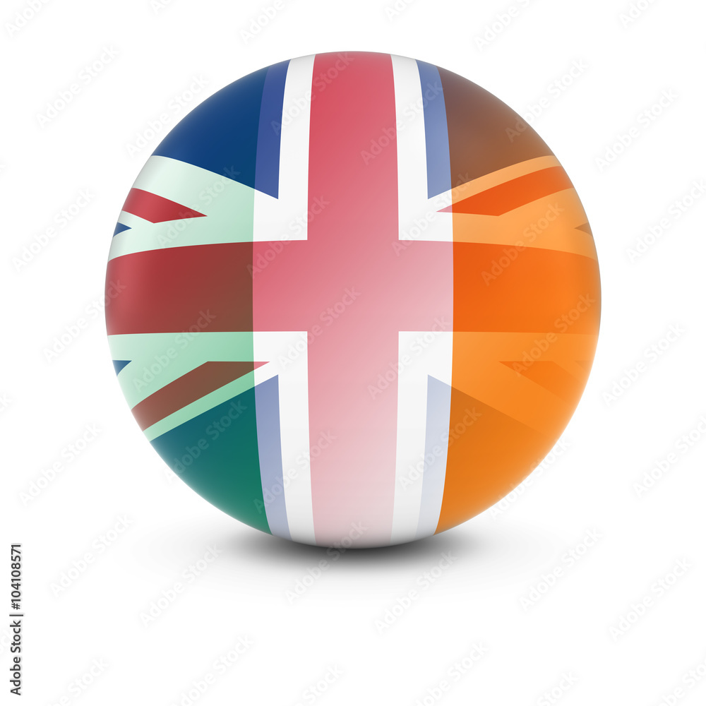 British And Irish Flag Together