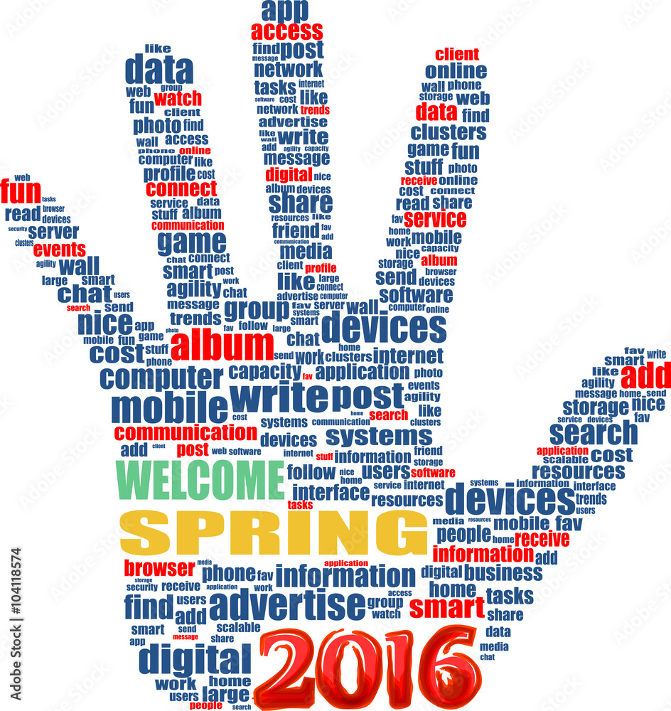 Welcome Spring Holiday Card. Welcome Spring Vector. Welcome Spring ...