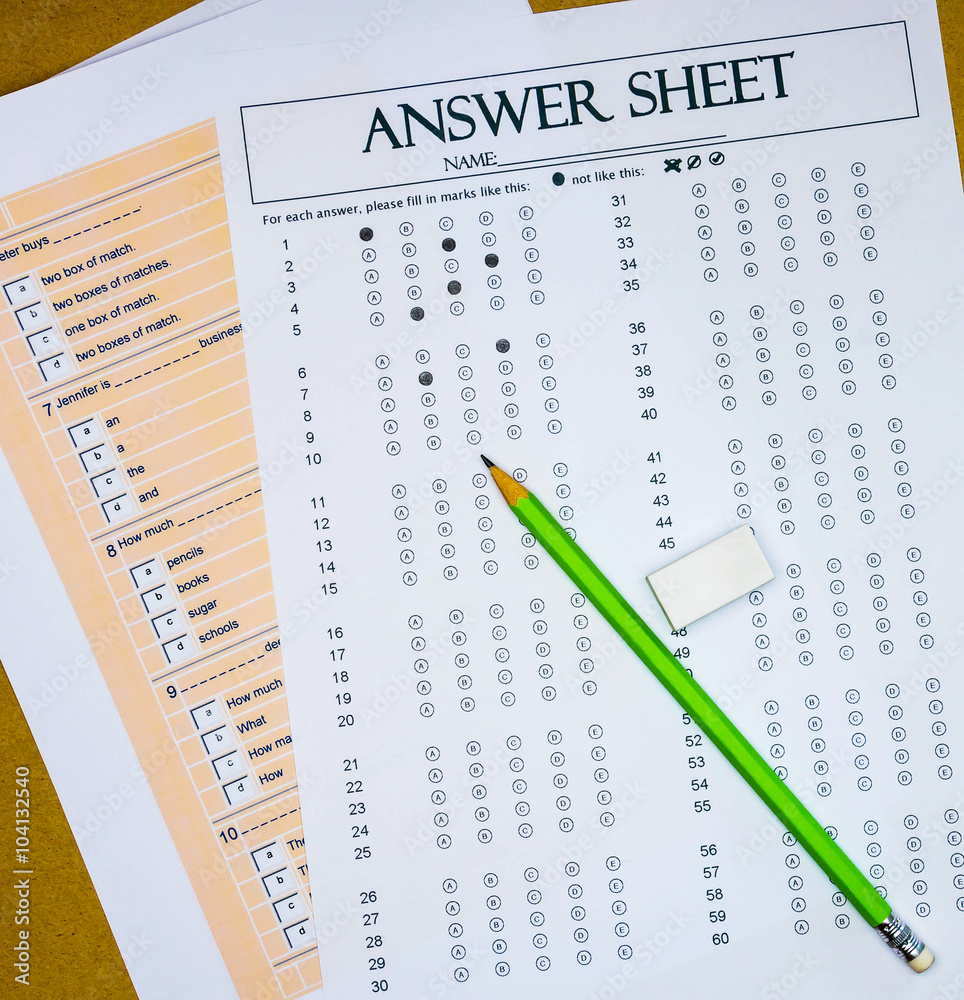 questions and answer sheet Stock Photo | Adobe Stock