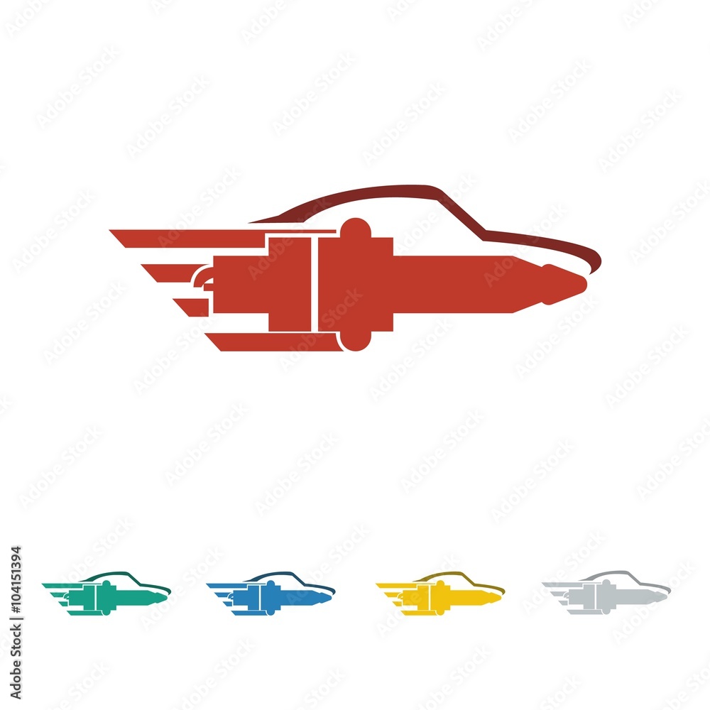 Car tune up logo icon Vector Stock Vector | Adobe Stock